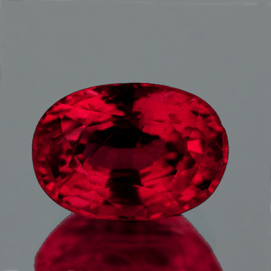 6x4 mm 1 pcs Oval AAA Fire Intense Red Mozambique Ruby Natural {VVS ...