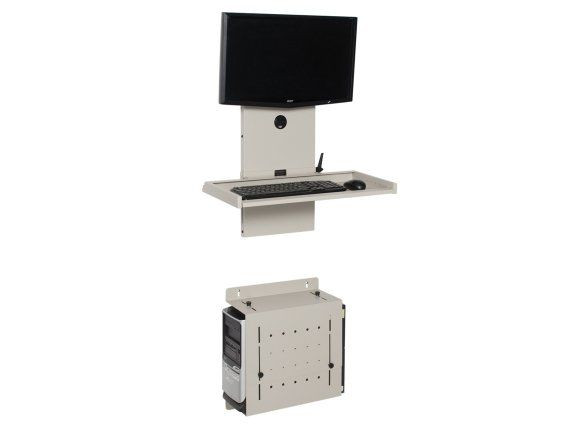 Ultra Flat Wall Mount Computer Station - VersaTables