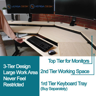 Foundry Bench Desk Corner Electric Standing Desk