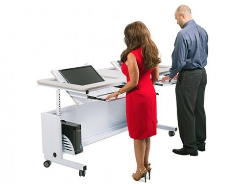 Revolution Computer Table, Height Adjustable - VersaTables