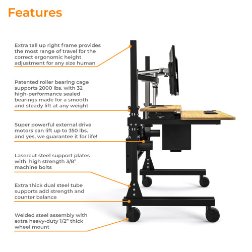 Buy Foundry Bench Standing Desk online in USA