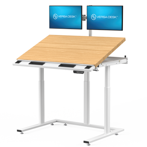 Triad Drafting Table Sliding Monitor Arm - Dual