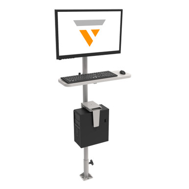 Sentry Floor Mount Computer Station - VersaTables