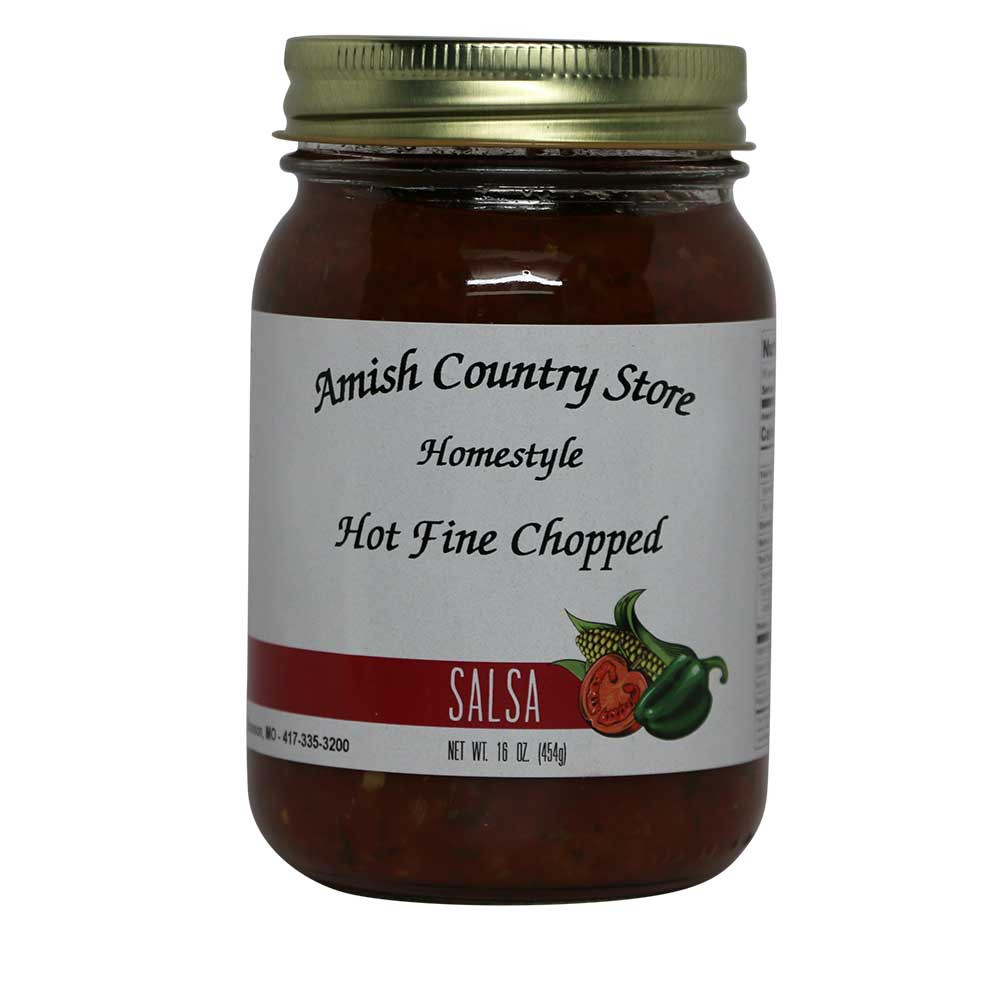 Hot Fine Chopped Salsa - Amish Country Store
