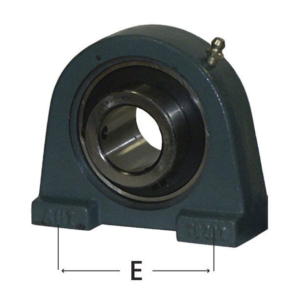 Tapped Base Pillow Block Bearing, 2-Bolt with Cap, 1-1/4in Shaft Dia ...