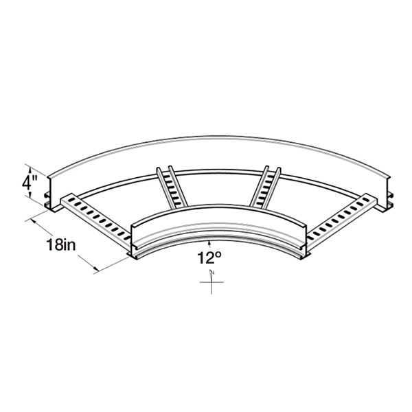 Cable Tray, Horizontal 90° Elbow Tray | Sonny's