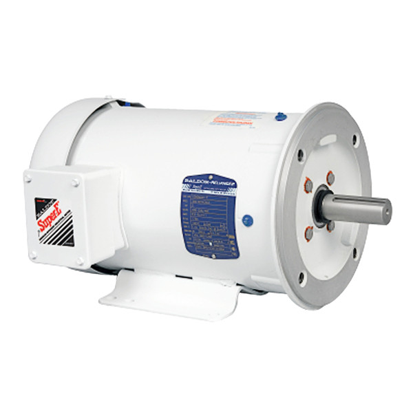Washdown Motor, 10HP, 3490RPM, 215TC Frame, TEFC Enclosure, 3 Phase ...