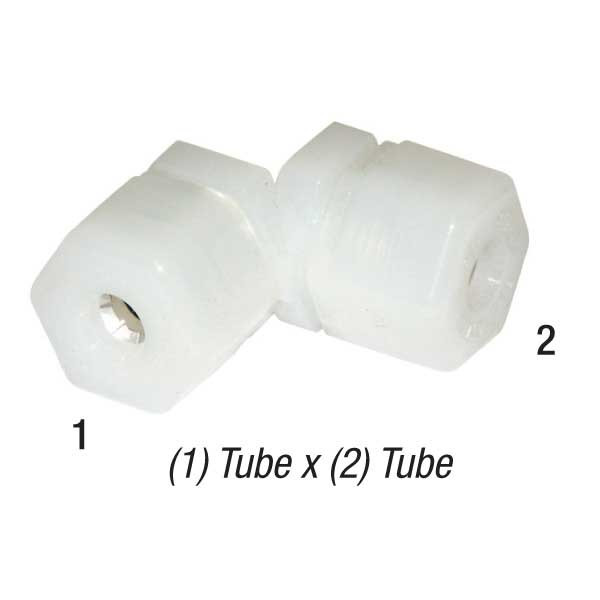 Elbow Union, 1/4in Tube x 1/4in Tube, Thermoplastic, N4EU4 | Sonny's