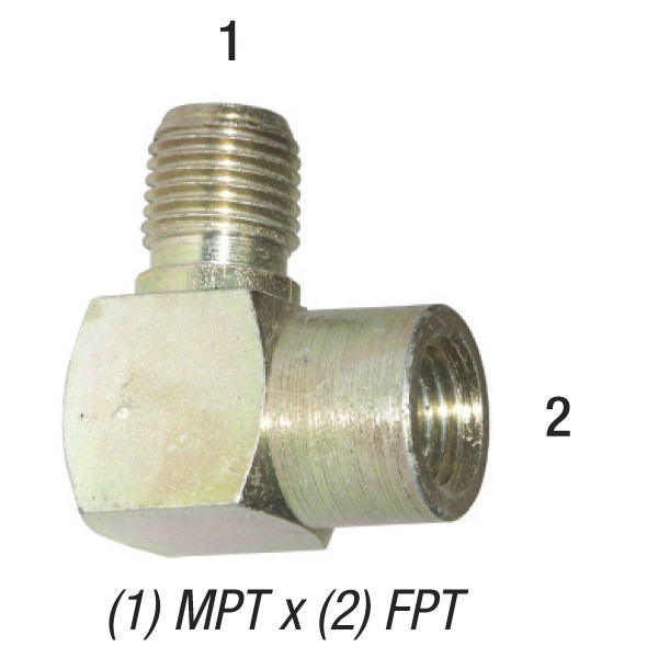 Street Elbow, 1in MPT x 3/4in FPT, Steel Zinc Coated, 5502-16-12 | Sonny's