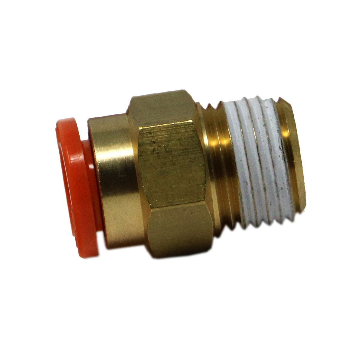Male Connector, 1/4in Tube x 1/8in MPT, 145PSI, Pack of 10, SMC KQ2H07 ...