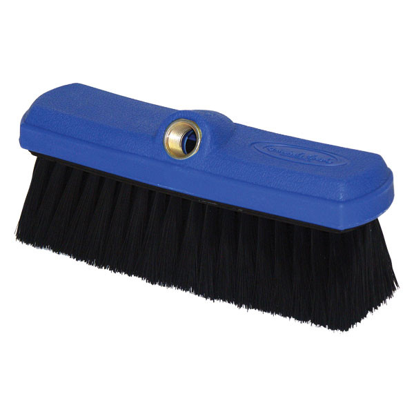 Foam Brush, Brass 1/2in FPT, 2-1/4in Black Nylon Filament, Blue Rubber ...