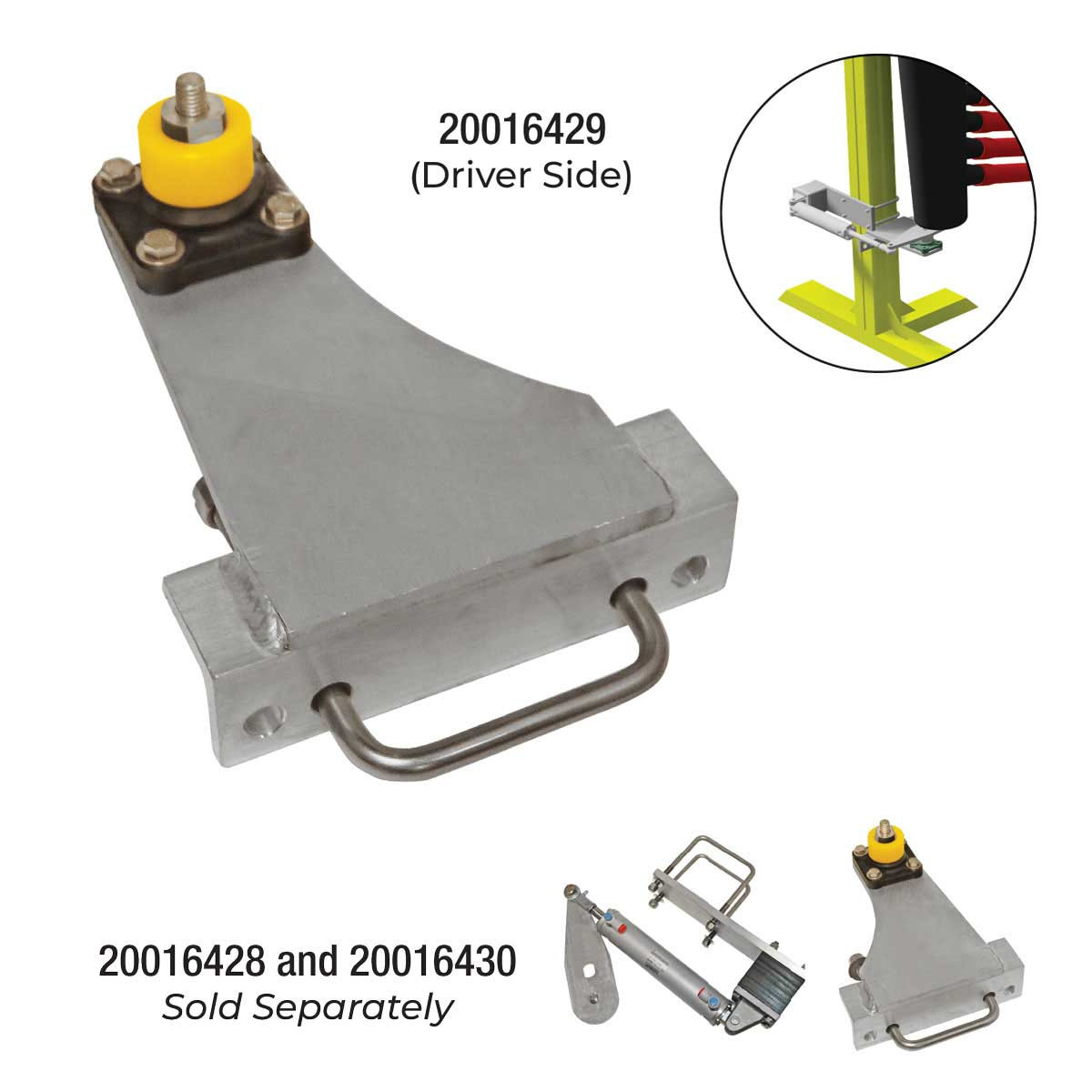 Mammoth Dryer, Pivoting Bracket Driver Side Mounting Kit | Sonny's