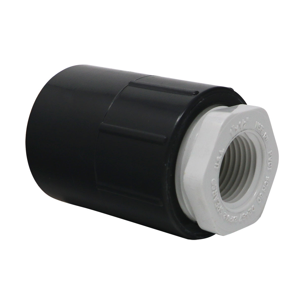 Foam Chamber Tube, 1in Clear Pipe, 1/2in FPT Inlet x 1/2in FPT Outlet ...