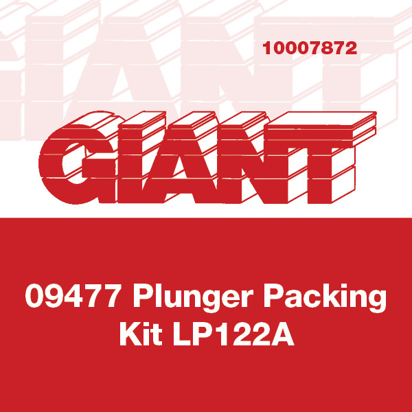 Plunger Packing Kit for LP122A and LP123, Giant 09477 | Sonny's