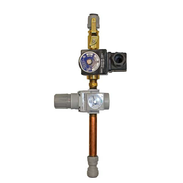 Air Plumbing Non-Foaming Manifold with (1) 110V Solenoid and (1) 1/4in ...