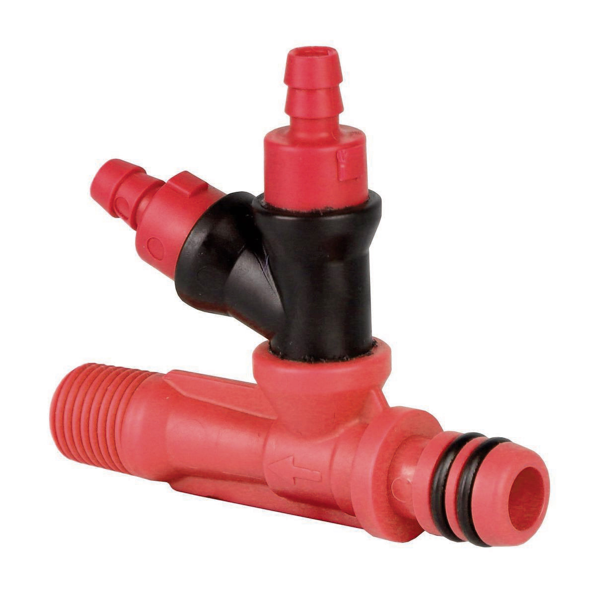 Dual Composite Injector, PC1, 1/4in MPT, 1.0GPM, Red, 329057 | Sonny's