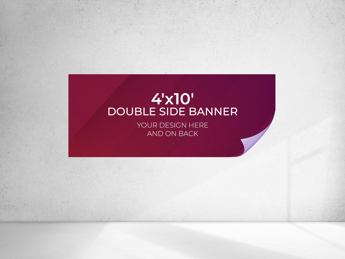 Banner Double Side 4'x10'