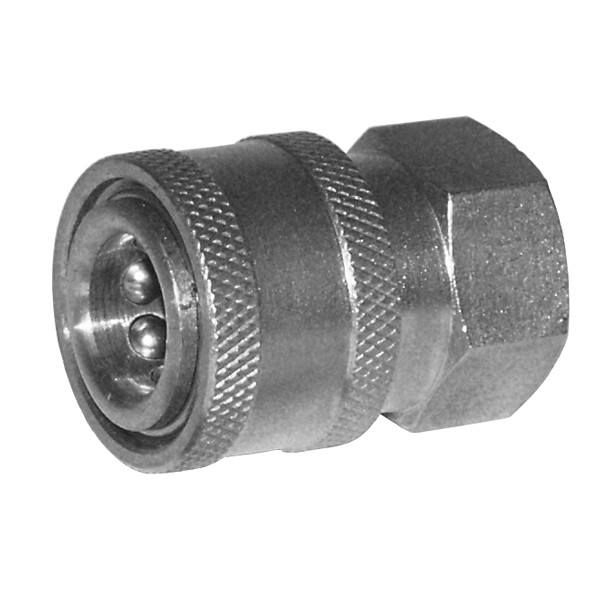 Quick-Disconnect Socket, 3/8in FPT, 6300PSI, Stainless Steel | Sonny's