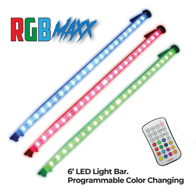 6ft LED MAXX Single Color Light Bar, Blue | Sonny's