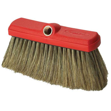 Foam Brush, Brass 1/2in FPT, 4in Hogs Hair Bristle, Red Rubber Head ...