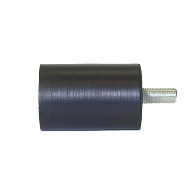 Rubber Stop, 2in O.D. x 3in L, 1/2-20 Rod Fine Thread x 1-1/8in Stud L ...