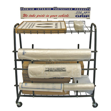 Courtesy Floor 3-Roll Dispensing Rack with Casters, 39in L x 22in W ...