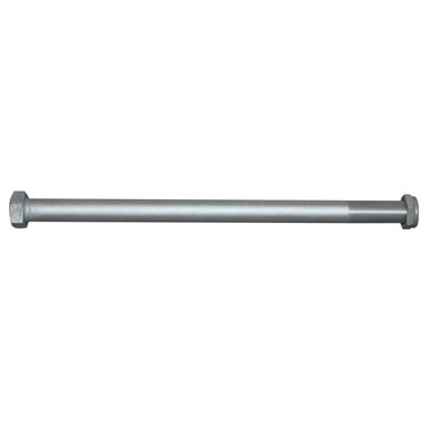 Pivot Bolt and Nut, 1in x 17in L, Zinc Plated Steel | Sonny's