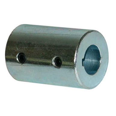 Solid Coupler 1in Bore x 1in Bore with Hardware, Rigid Steel | Sonny's