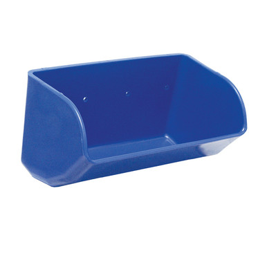 Foam Brush Bucket, 11in L x 6in W x 6in D, Blue Heavy Duty Polyethylene ...