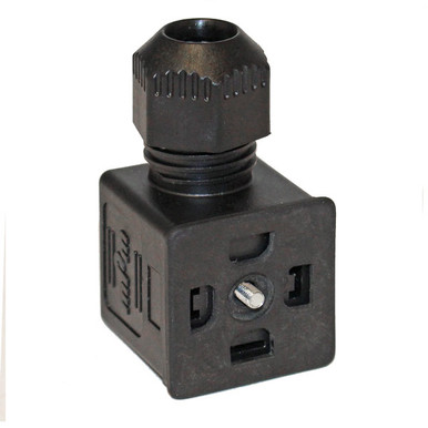 DIN Valve Connector Plug, A Style, 24V/120VAC No LED | Sonny's