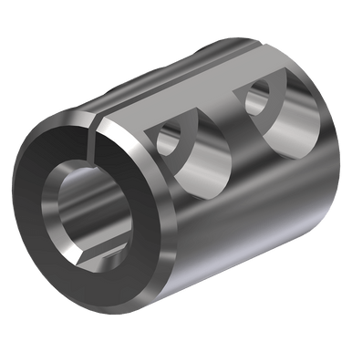 Coupler, 1in, 2 Bolt Split, Zinc Plated Steel, 231753 | Sonny's