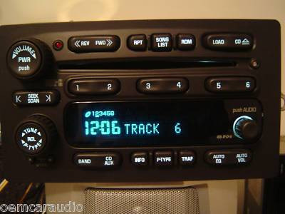 Radio 6 CD Changer 03 04 06 07 08 Yukon Tahoe SSR H2 Sierra