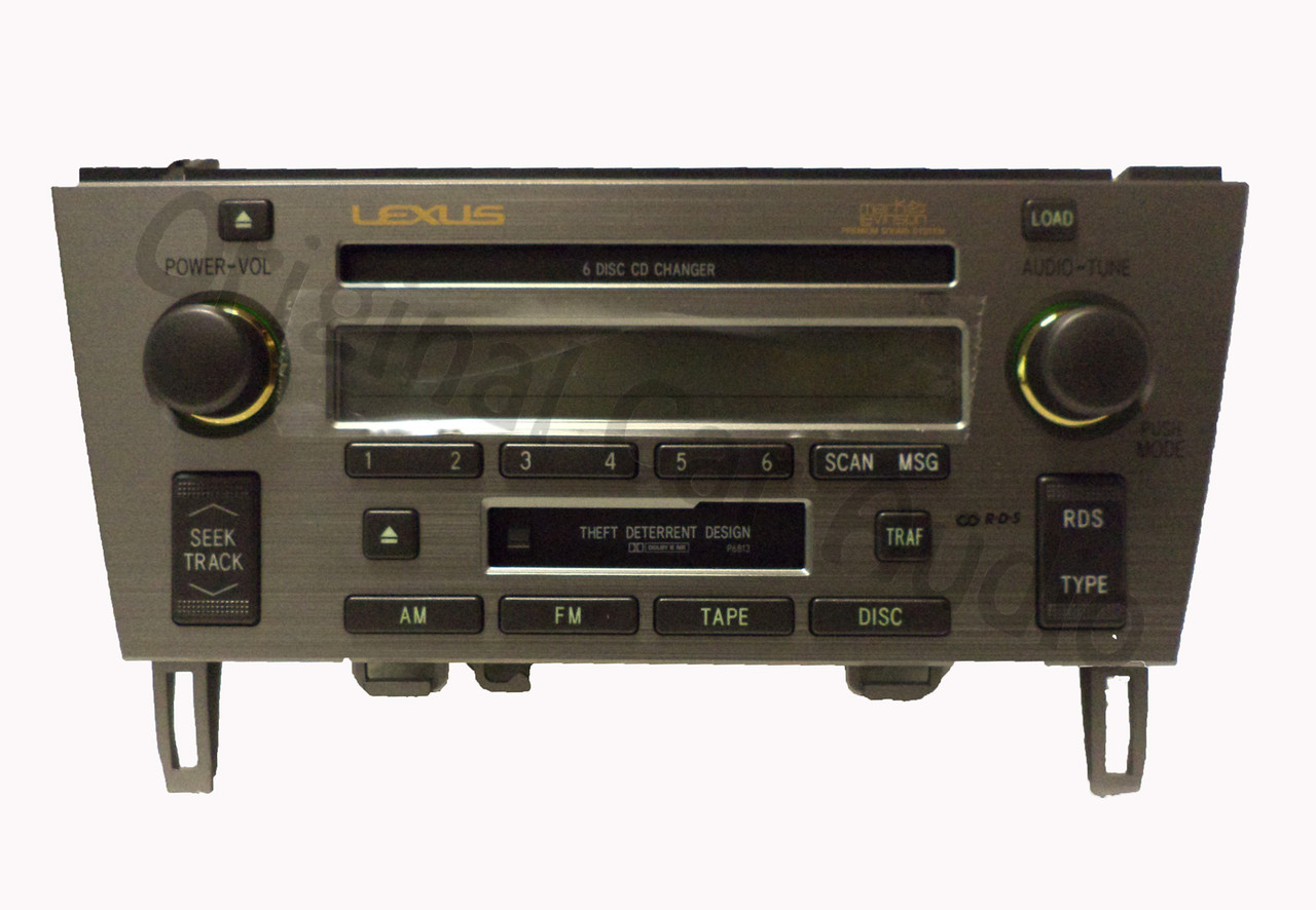 2002 - 2005 Lexus SC430 OEM Radio Mark Levinson radio 6 CD player P6813 ...