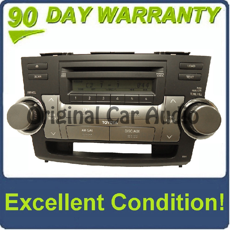 TOYOTA Highlander Satellite Radio 6 Disc Changer