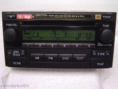 A51821 Toyota 4Runner Rav4 Radio 6 Disc Changer CD Player