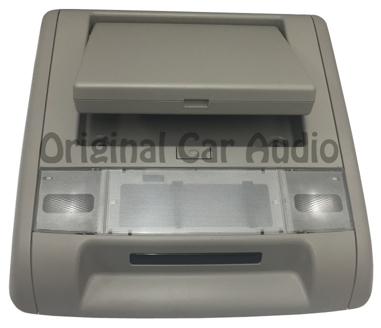 GMC overhead DVD player screen with bezel and dome lights - CD4Car