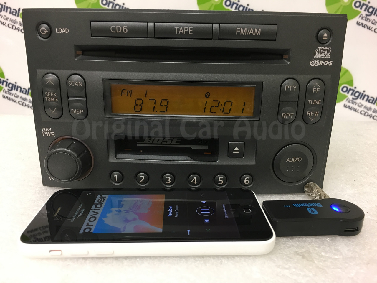 (Ni309BTAU) CR160 03 06 Nissan 350Z Radio 6 Disc MP3 CD Player w/Tape ...