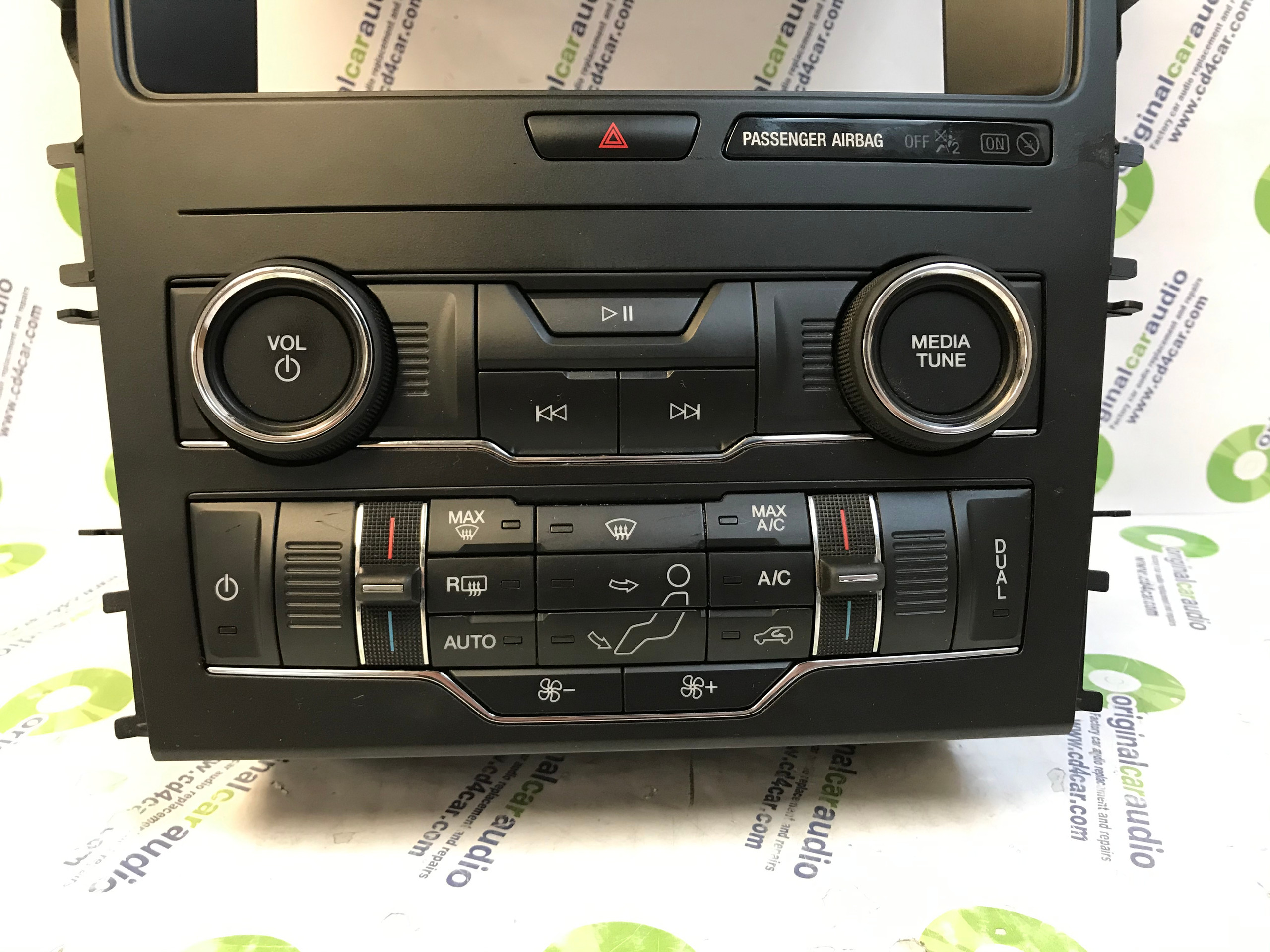 2018 - 2019 Ford Explorer OEM Dual Climate AC Radio Control Panel - CD4Car