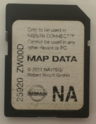Nissan SD Map CARD OEM NAVTEQ 25920 ZW00D - CD4Car