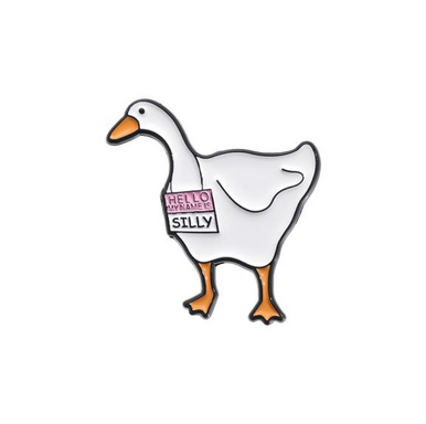Silly Goose With Name Tag Hello My Name Is Silly – Collectible
