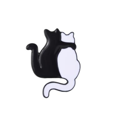 Love Friendship Black Cat Arm Around White Cat - Pinspire You