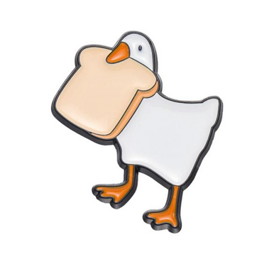 Silly Goose Getting Bread Collectible Enamel Pin Gift – Collectible