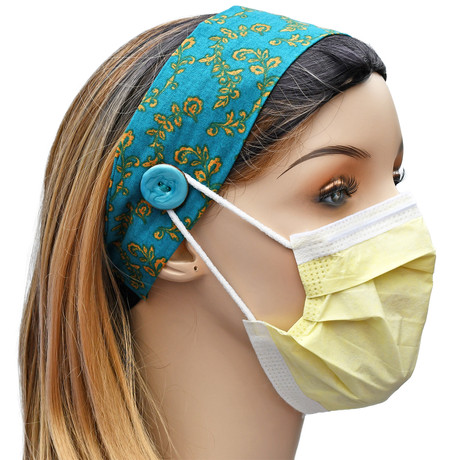 Renaissance headband for face mask