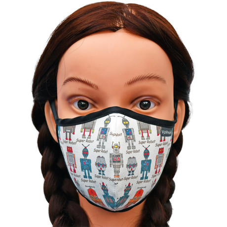 Super Robot Design Face Mask For Kids