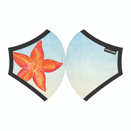 Starfish Design Face Mask For Kids
