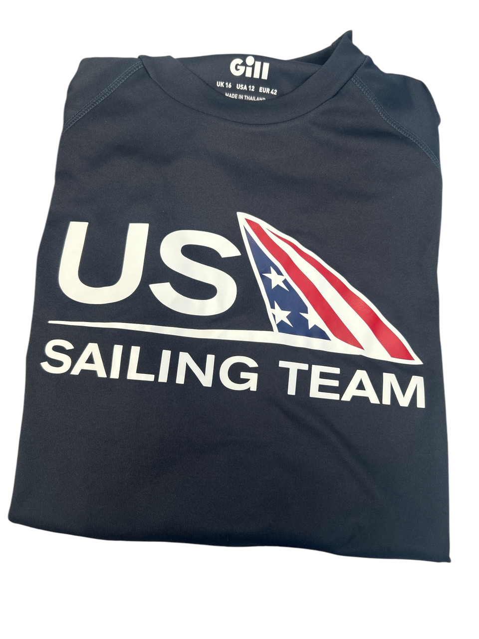 US Sailing Team Long Sleeve Tec Shirt, Blue