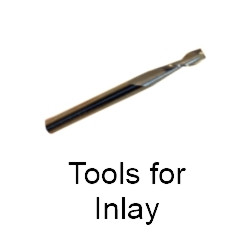 Cutting and shaping tools for fretboard inlay work