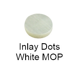 White Mother of Pearl Inlay dots for fretted instrument work