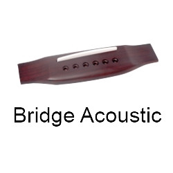 Bridges for acoustic guitars