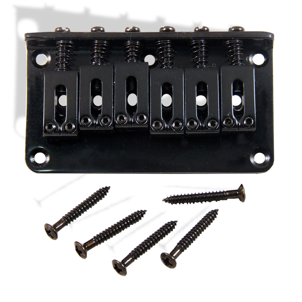 String through body hardtail bridge black